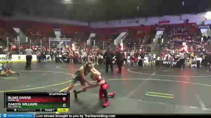 75 lbs Quarterfinal - Blake Givens, Romeo WC vs Dakota Williams ...