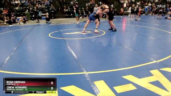 285 lbs Finals (2 Team) - Ryan Herman, Maryville vs Crew Howard ...