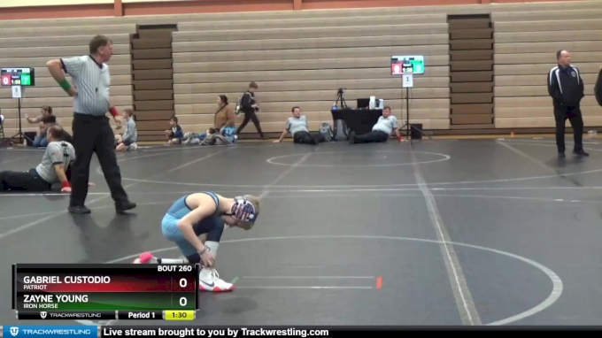 60 lbs 1st Place Match - Gabriel Custodio, Patriot vs Zayne Young, Iron Horse