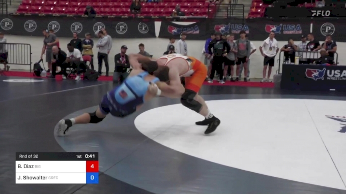 70 kg Rnd Of 32 - Bas Diaz, Big Game Wrestling Club vs Joey Showalter ...