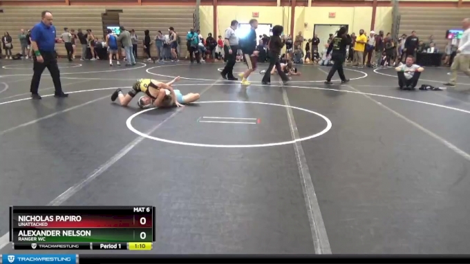 110 lbs Round 1 - Alexander Nelson, Ranger WC vs Nicholas Papiro ...