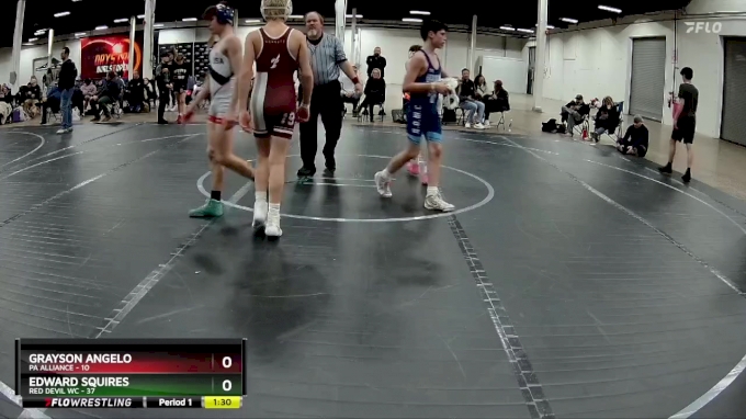 110 lbs Semis (4 Team) - Grayson Angelo, PA Alliance vs Edward Squires ...