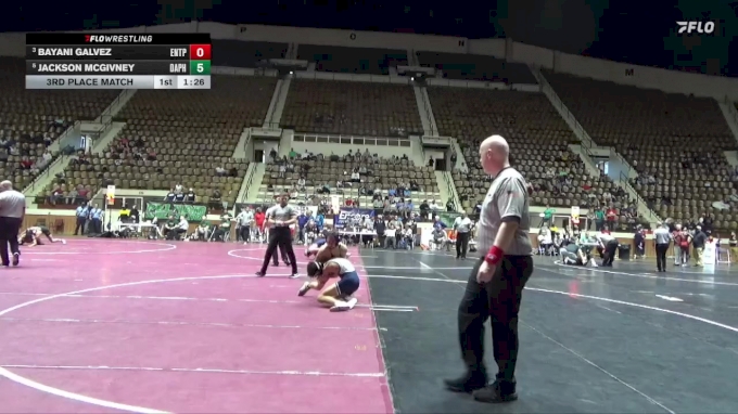 7A 106 lbs 3rd Place Match - Jackson Mcgivney, Daphne vs Bayani Galvez ...