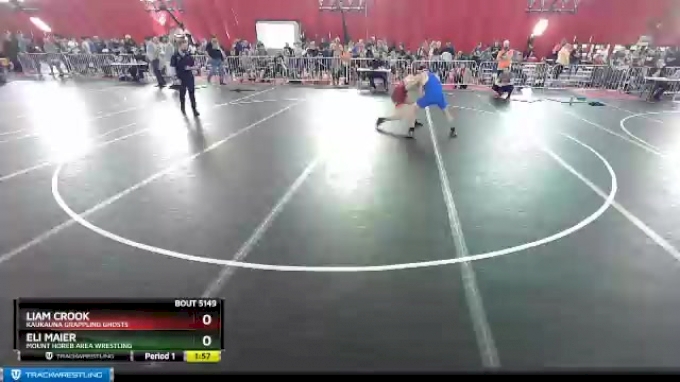 149 lbs Quarterfinal - Liam Crook, Kaukauna Grappling Ghosts vs Eli ...