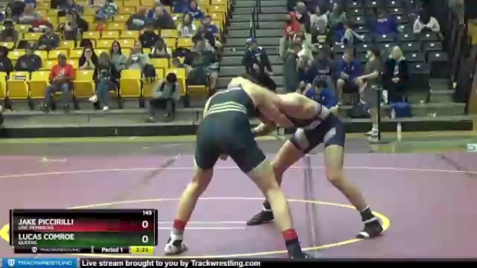 149 lbs Champ. Round 1 - Jake Piccirilli, UNC Pembroke vs Lucas Comroe ...