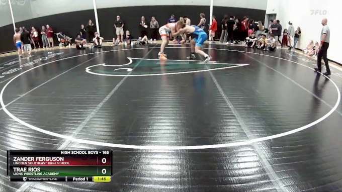 165 lbs Champ. Round 2 - Trae Rios, Lions Wrestling Academy vs Zander ...