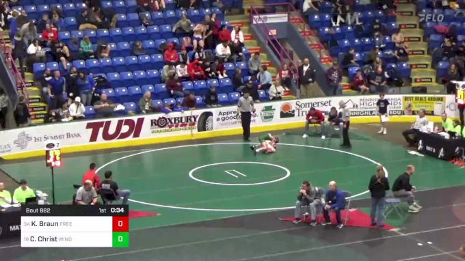 82 lbs Consi Of 16 #1 - Kaiden Braun, Freedom vs Carter Christ, Windber ...