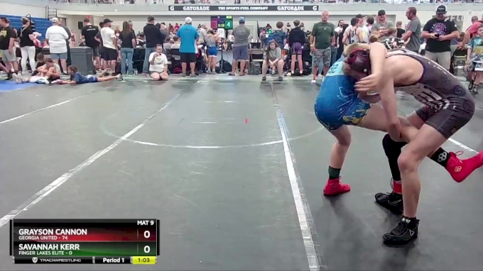 100 lbs Round 4 (6 Team) - Grayson Cannon, Georgia United vs Savannah ...