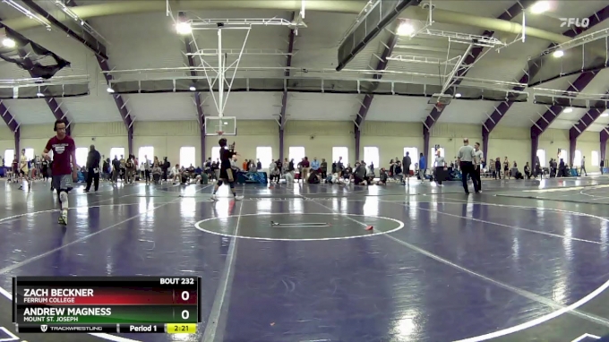 133 lbs Semifinal - Zach Beckner, Ferrum College vs Andrew Magness ...