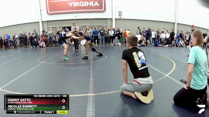 136 lbs Semifinal - Nicolas Barrett, Grizzly Wrestling Club vs Danny ...