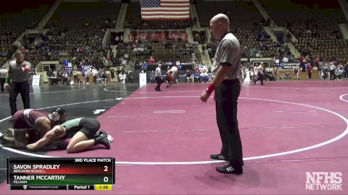 170 lbs 3rd Place Match - Savon Spradley, Benjamin Russell vs Tanner ...