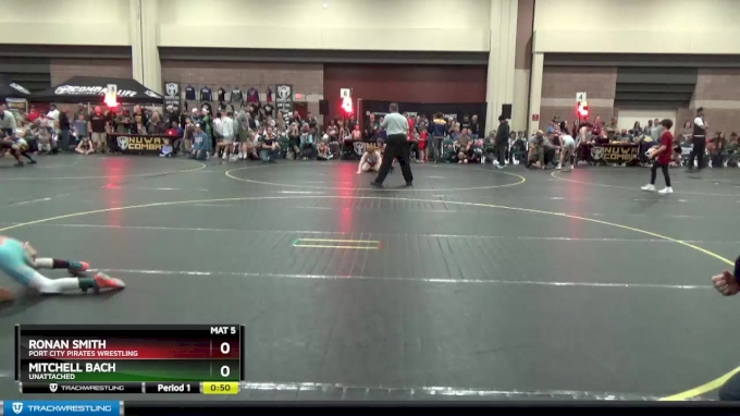 56 lbs Quarterfinal - Ronan Smith, Port City Pirates Wrestling vs ...
