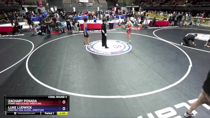 150 lbs Cons. Round 3 - Zachary Posada, Poway High School Wrestling vs ...
