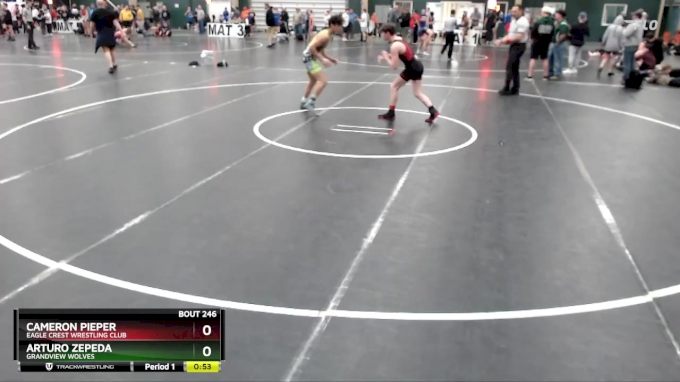 132 lbs Cons. Round 4 - Cameron Pieper, Eagle Crest Wrestling Club vs ...