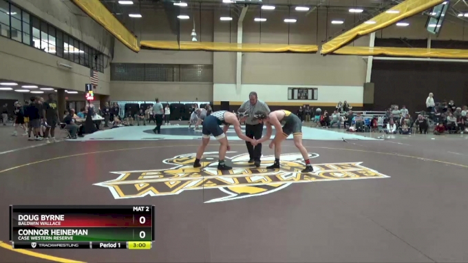 197 lbs Quarterfinal - Doug Byrne, Baldwin Wallace vs Connor Heineman ...
