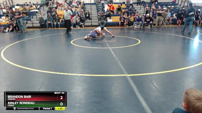 106 lbs Round 2 - Brandon Bair, Sequim vs Kinley Rondeau, Forks