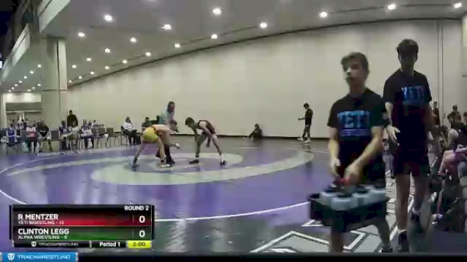 126 lbs Round 2 (10 Team) - R Mentzer, Yeti Wrestling vs Clinton Legg ...