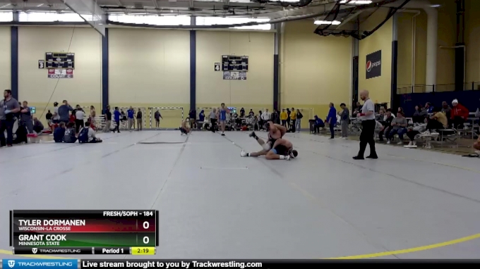 184 lbs Semifinal - Tyler Dormanen, Wisconsin-La Crosse vs Grant Cook ...