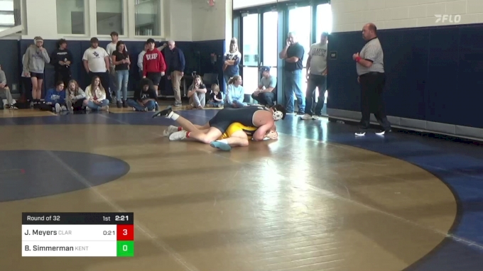 285 lbs Round Of 32 - John Meyers, Clarion vs Brentan Simmerman, Kent State