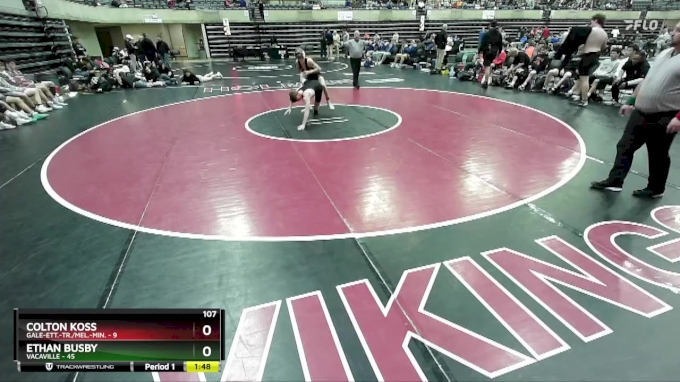 107 lbs Quarterfinals (8 Team) - Colton Koss, Gale-Ett.-Tr./Mel.-Min ...