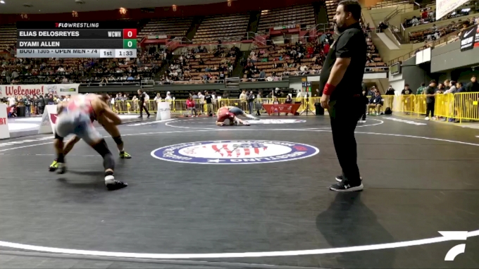 Open Men - 74 lbs Champ. Round 1 - Elias DelosReyes, Will C Wood High ...