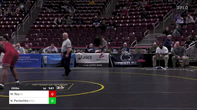285 lbs First Round - Maxwell Roy, St. Joseph's Prep vs Nicholas ...