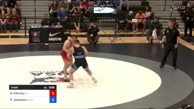 77 kg Final - Aliaksandr Kikiniou, California vs Payton Jacobson ...
