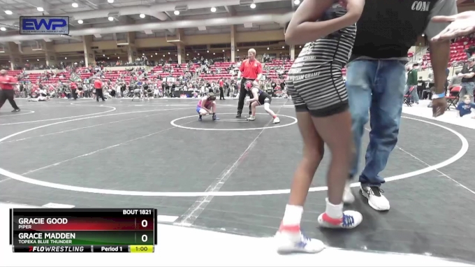 90 lbs Quarterfinal - Grace Madden, Topeka Blue Thunder vs Gracie Good ...