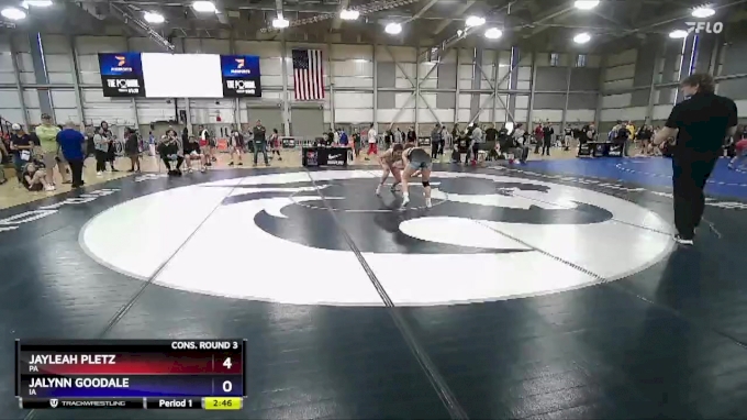 53 lbs Cons. Round 3 - Jayleah Pletz, PA vs Jalynn Goodale, IA