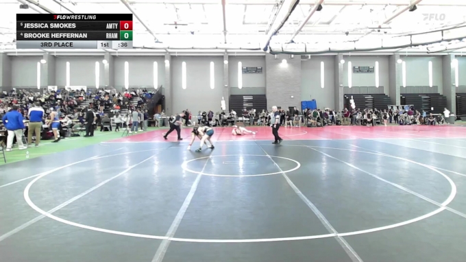 100 lbs 3rd Place - Jessica Smokes, Amity vs Brooke Heffernan, RHAM