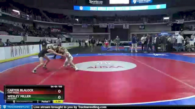 5A-6A 106 5th Place Match - Carter Blalock, Fort Payne vs Wesley Miller ...