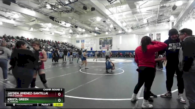 130 lbs Champ. Round 2 - Krista Green, El Rancho vs Jayden Jimenez ...