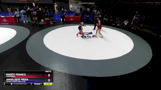 120 lbs 7th Place Match - Maddy Franco, California vs Angelique Mexia ...