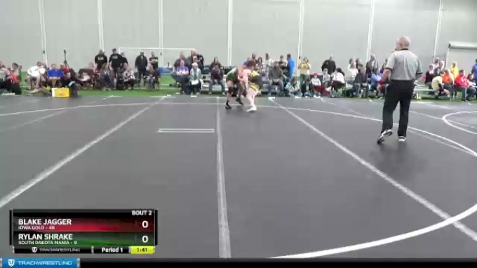 182 lbs Round 1 (4 Team) - Blake Jagger, Iowa Gold vs Rylan Shrake ...