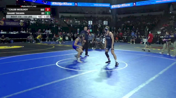 132 lbs Round Of 32 - Caleb Mcelroy, Bakersfield (CS) vs Shane Takara ...