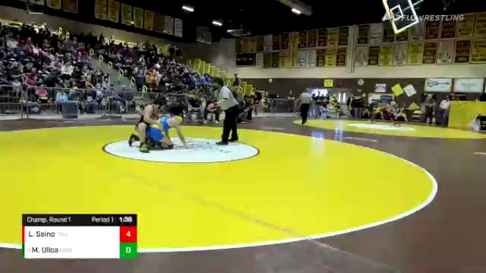 132 lbs Champ. Round 1 - Michael Ulloa, Edgewood vs Luke Seino, Trabuco ...