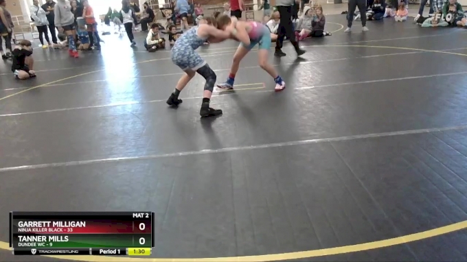 110 lbs Round 4 (6 Team) - Tanner Mills, Dundee WC vs Garrett Milligan ...