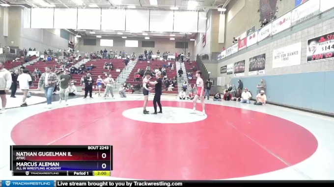 120 lbs Semifinal - Nathan Gugelman Il, AFWC vs Marcus Aleman, All In ...