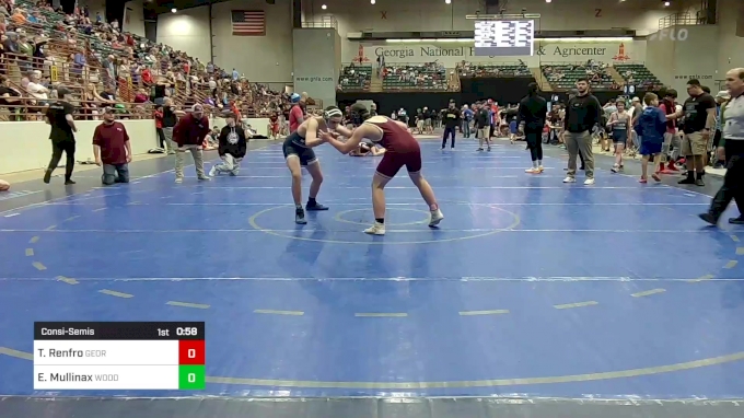 150 lbs Consolation - Talon Renfro, Georgia vs Elijah Mullinax ...