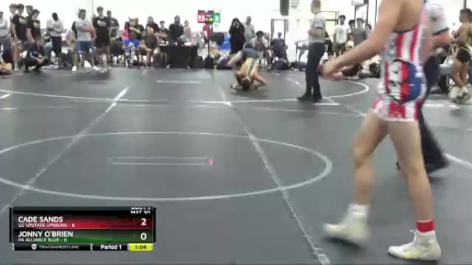 120 lbs Semis (4 Team) - Jonny O`Brien, PA Alliance Blue vs Cade Sands ...