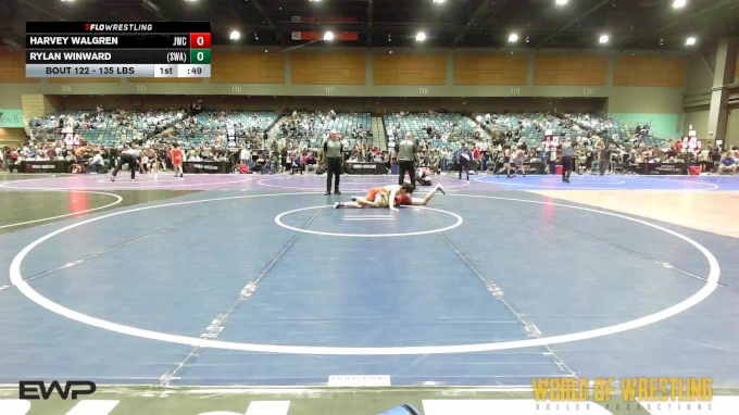 135 lbs Consi Of 16 #1 - Harvey Walgren, JWC vs Rylan Winward ...
