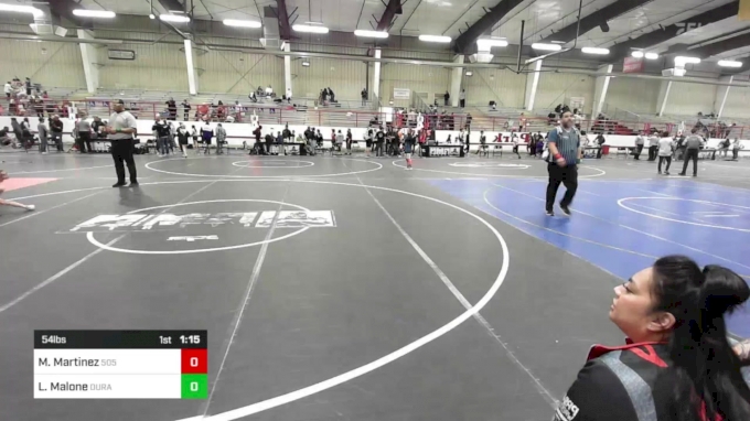 54 lbs 2nd Place - Mialani Martinez, 505 Wc vs Landon Malone, Durango WC