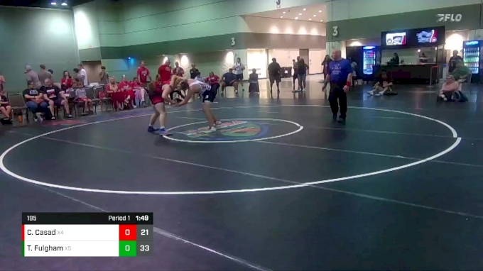 195 lbs Round 1 (6 Team) - Collin Casad, Terre Haute Black vs Thor ...