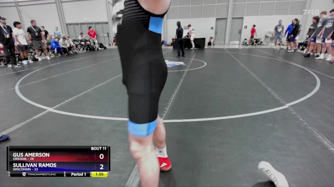 165 lbs Round 3 (8 Team) - Trae Frederick, Oregon vs Gage Losiewicz ...