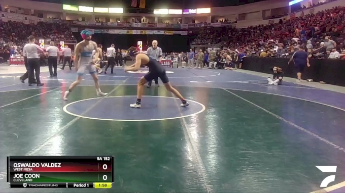 5A 152 lbs Champ. Round 1 - Joe Coon, Cleveland vs Oswaldo Valdez, West ...