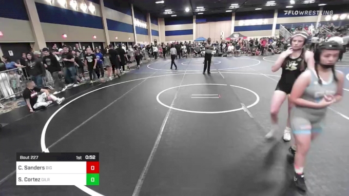 136 lbs Consi Of 4 - Chloe Sanders, Big Game WC vs Sarai Cortez, Gilroy ...