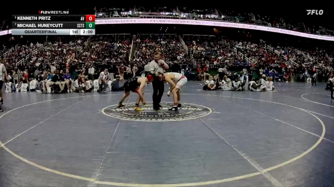 1A 165 lbs Quarterfinal - Michael Huneycutt, South Stanly High School ...