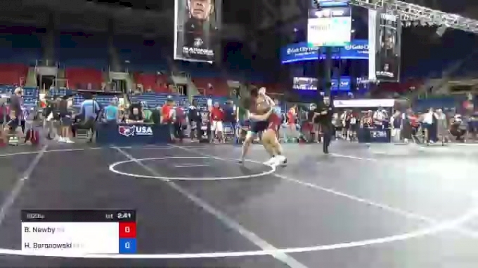 182 lbs Consi Of 32 #1 - Bryon Newby, Washington vs Henry Baronowski ...