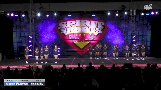 Cheer Factor - PRODIGY [2025 L3 Junior Day 1] 2025 Spirit Sports ...