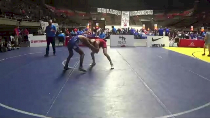120 lbs Semifinal - Caleb Rivas, Cali Warriors Wrestling vs Leo Maestas ...